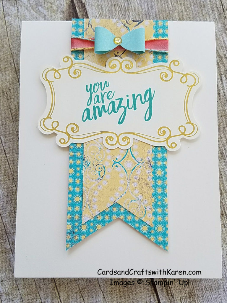 Embellishments = Easy card | Cards and Crafts with Karen